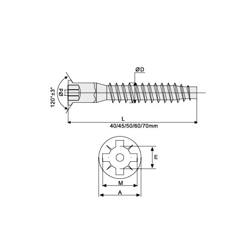Confirmat Screw - 上海锴勋五金销售有限公司